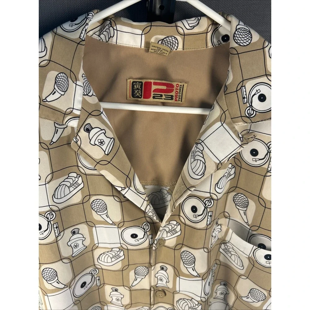 Proto Two-Three | Shirts | Proto Twothree Mens Hip Hop Print Button ...
